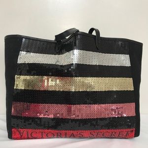 Victoria's Secret | Bags | Victorias Secret Sequin Multicoloured Travel ...